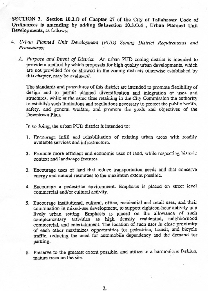 PUD Documents Tallahassee Real Estate